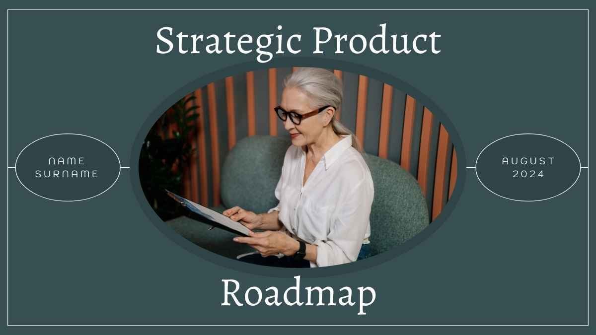 Template de roadmap de produto estratégico grátis