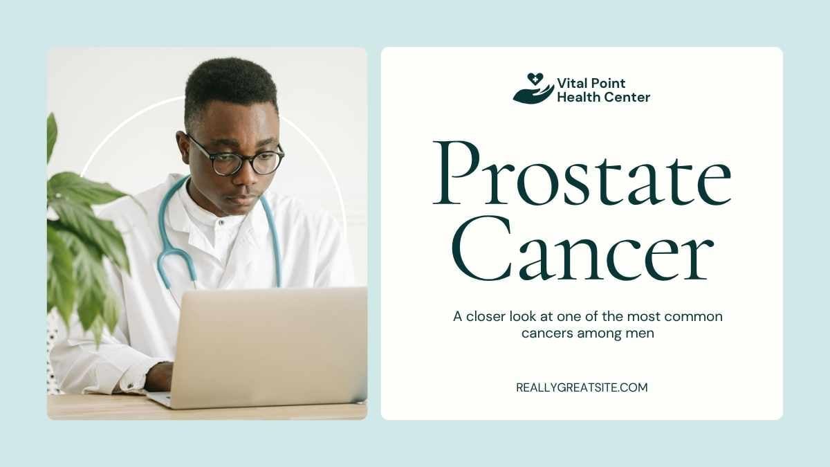 Câncer de próstata: template de slides grátis