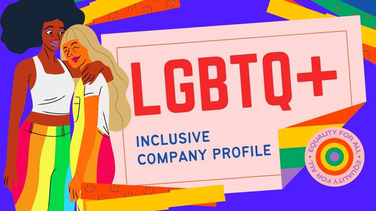 Lgbtq 포용적인 회사 프로필 Ppt 템플릿 슬라이드카니발