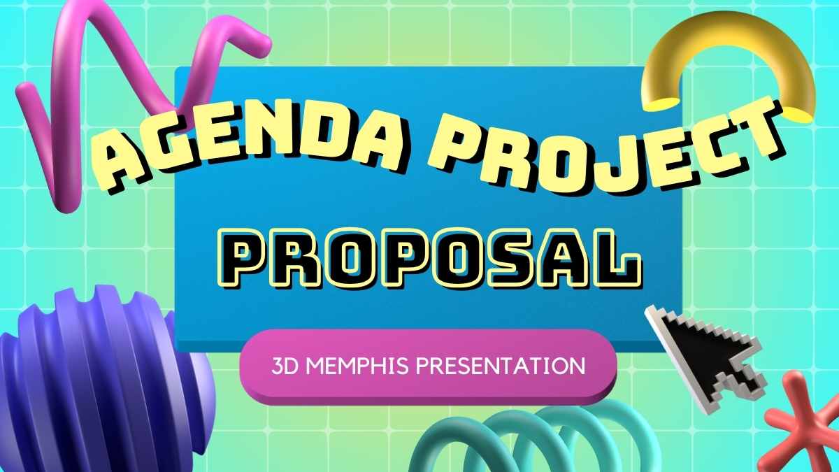 Slide Proposal Proyek Agenda Memphis 3D Memikat - Template Presentasi Gratis - SlidesCarnival
