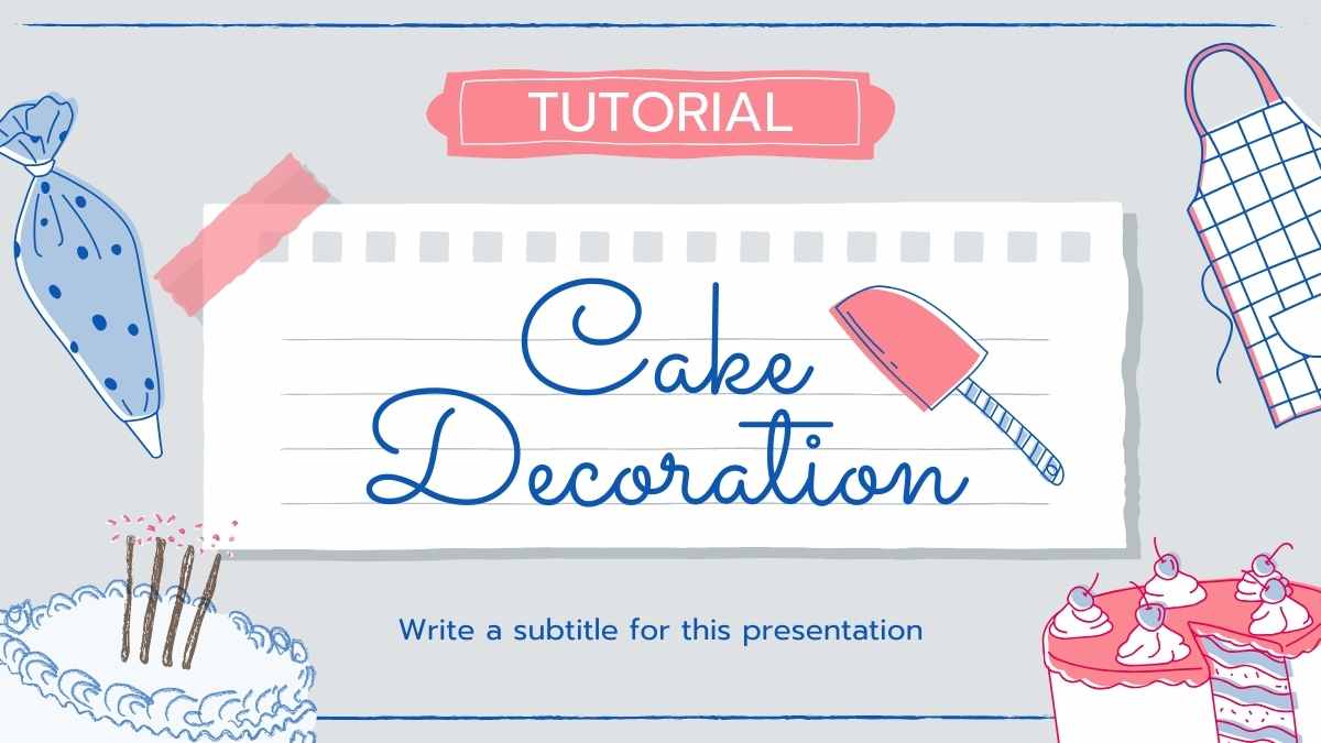 Tutorial Menghias Kue Imut - Template Presentasi Gratis - SlidesCarnival