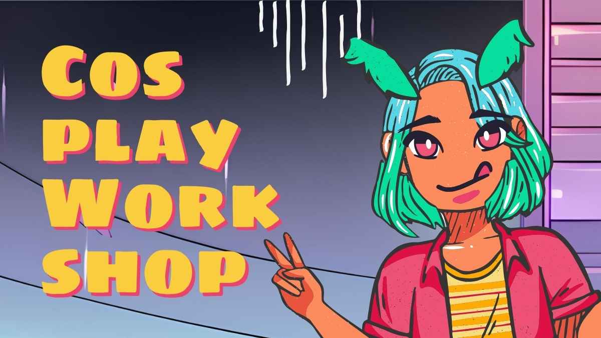 Slide Workshop Cosplay Seru - Template Presentasi Gratis - SlidesCarnival