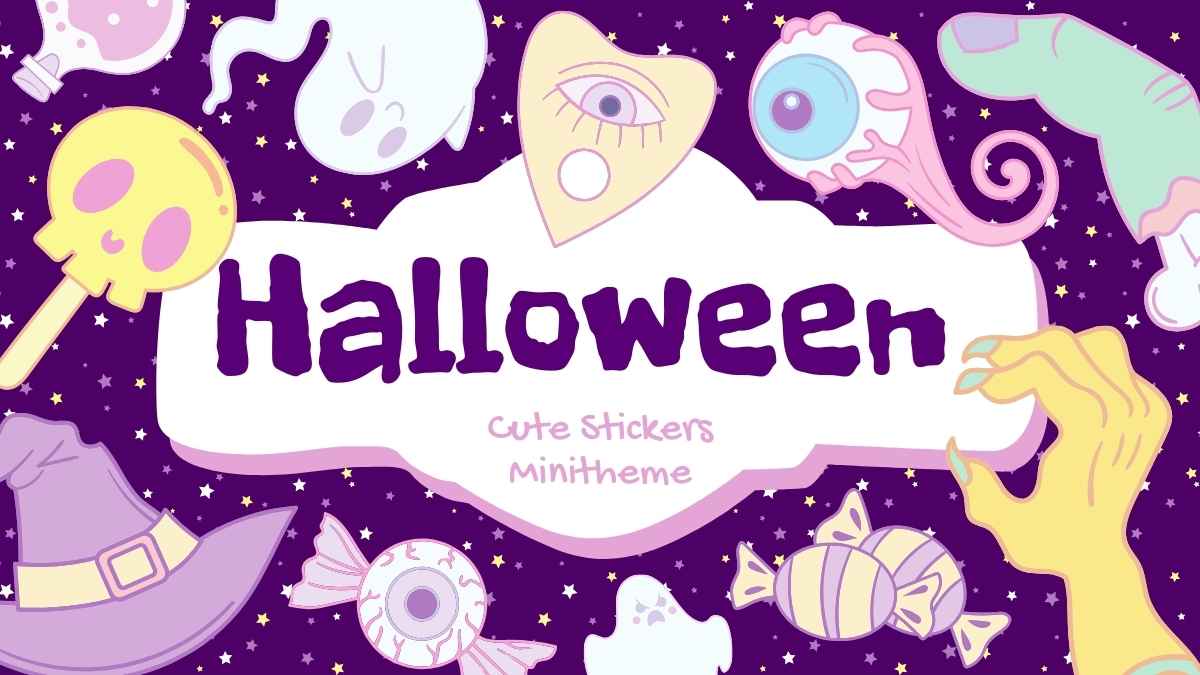 Slide Stiker Halloween Lucu - Template Presentasi Gratis - SlidesCarnival