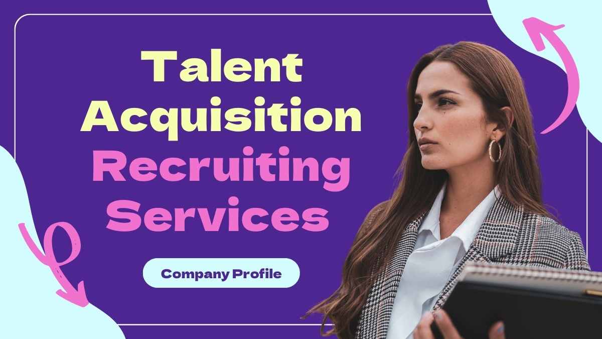 Template slide profil perusahaan rekrutmen gratis
