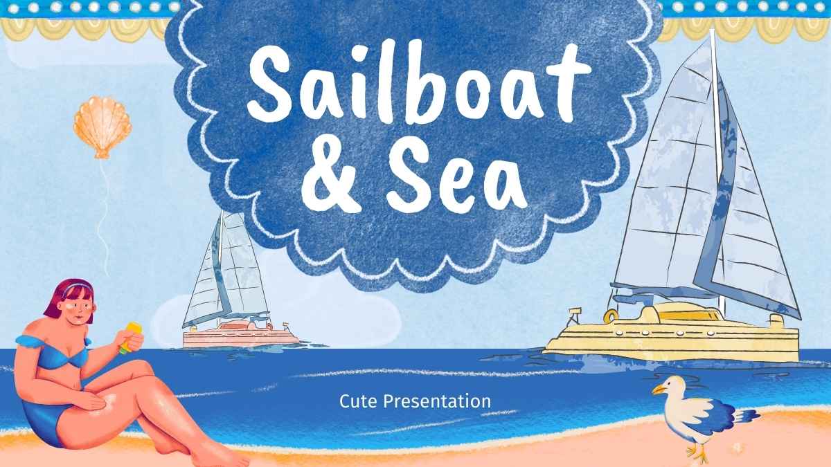 Sailboat dan Sea: Template Slide Gratis untuk Presentasi