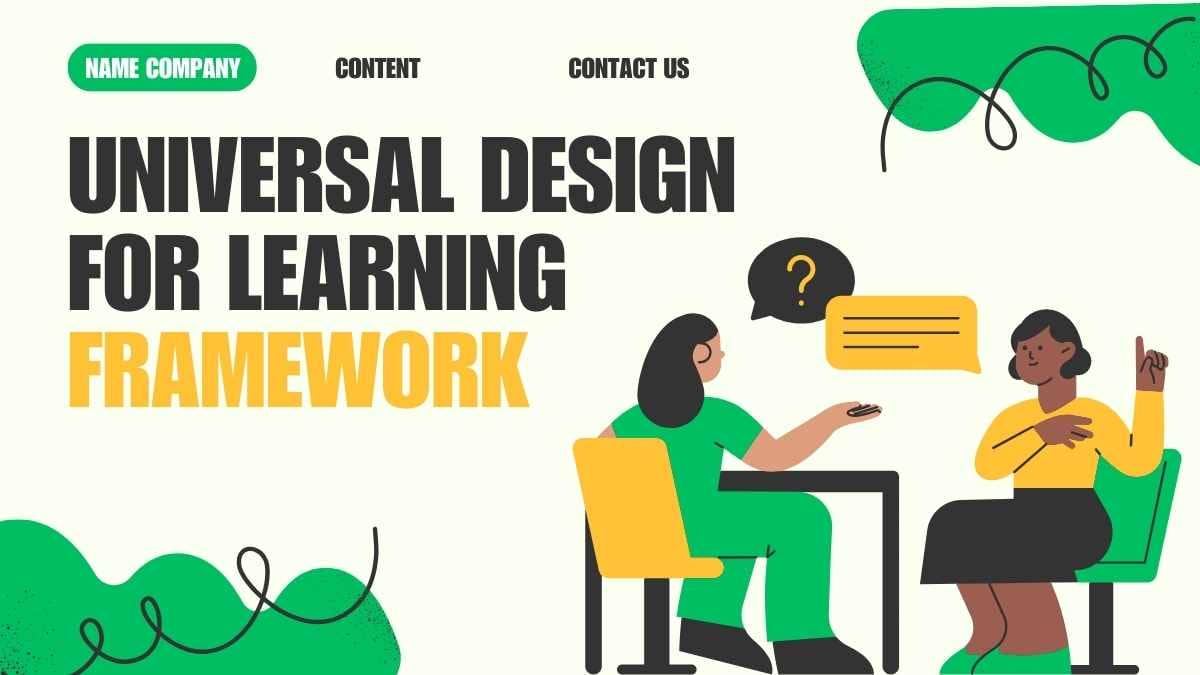 Template Slide Universal Design for Learning (UDL) Gratis