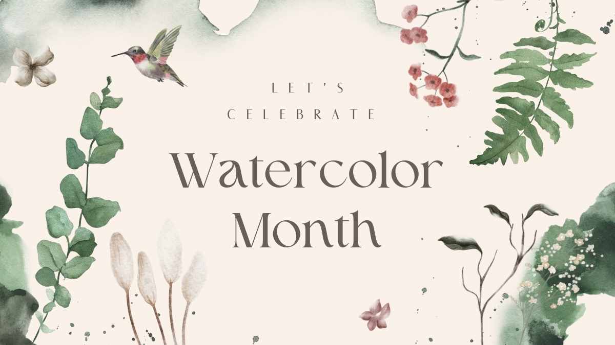 Rayakan Keindahan Bulan dengan Slide Cat Air - Template Presentasi ...