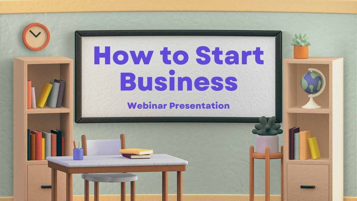 Slide Webinar Modern 3D Memulai Bisnis dari Nol - Template Presentasi Gratis - SlidesCarnival