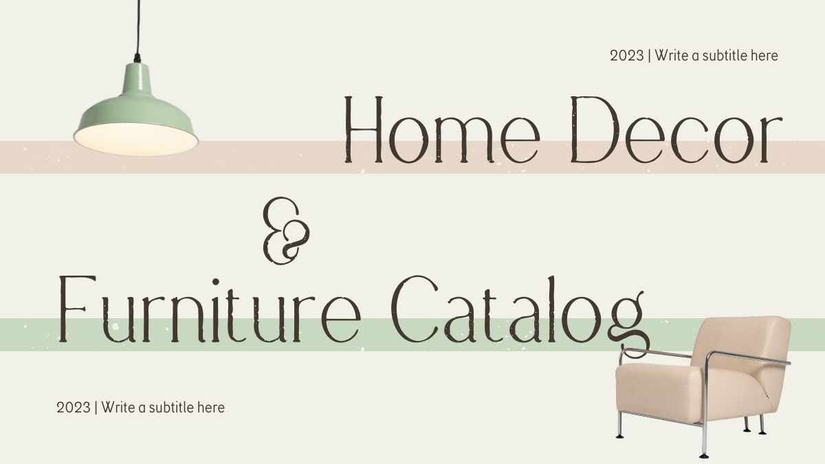 Katalog Inspirasi Dekorasi & Furnitur Modern - Template Presentasi ...