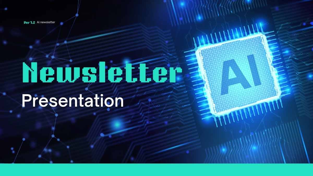 Slide Buletin AI Neon Memikat - Template Presentasi Gratis - SlidesCarnival