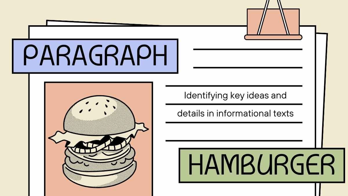 Template slide struktur paragraf & teks informasi SMP