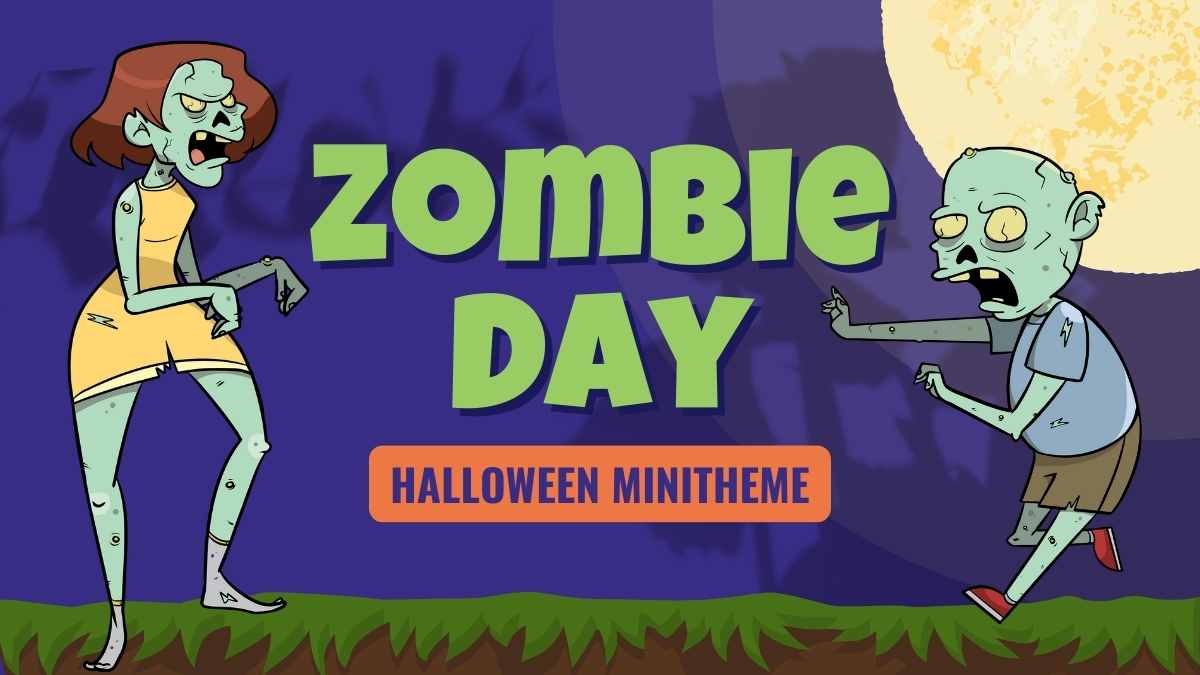 Tema Mini Slide Serangan Zombie - Template Presentasi Gratis ...