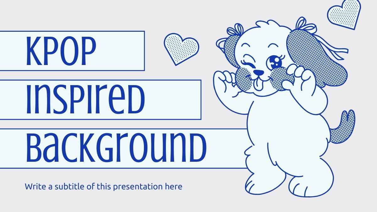 Template Slide Background Kpop Y2K Gratis