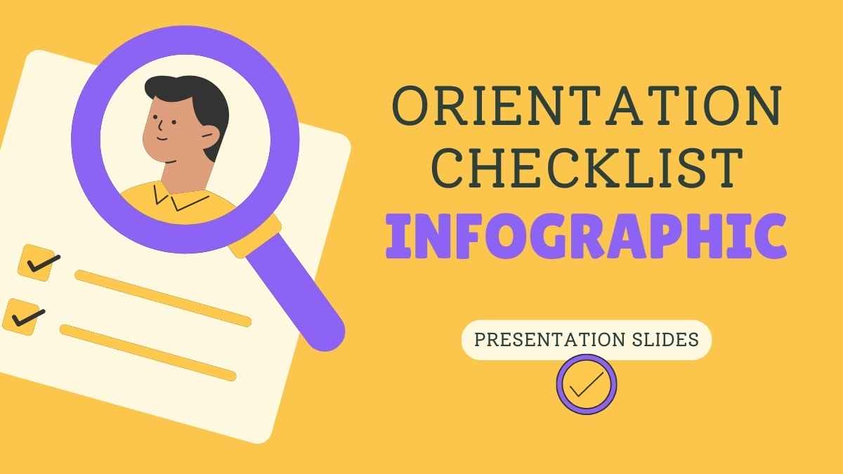 Template Infografis Checklist Orientasi Gratis