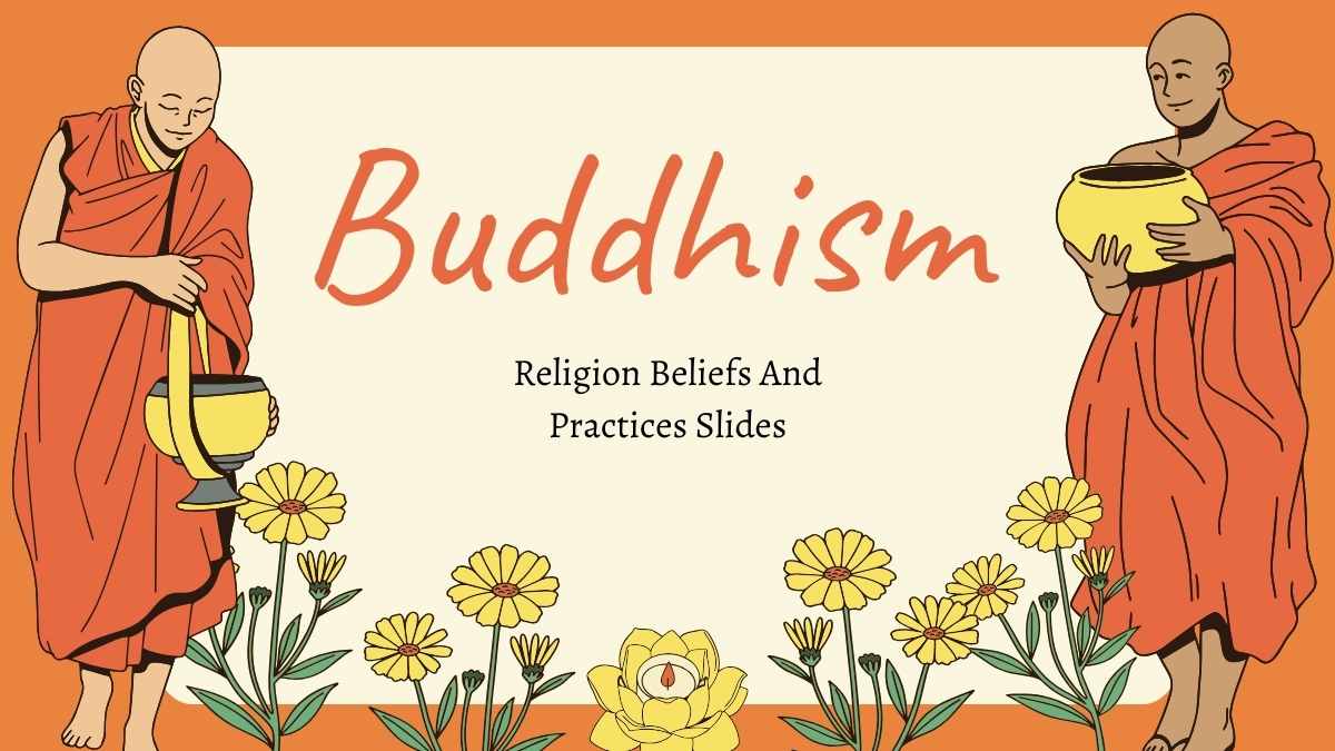 Template slide agama Buddha: keyakinan & praktik