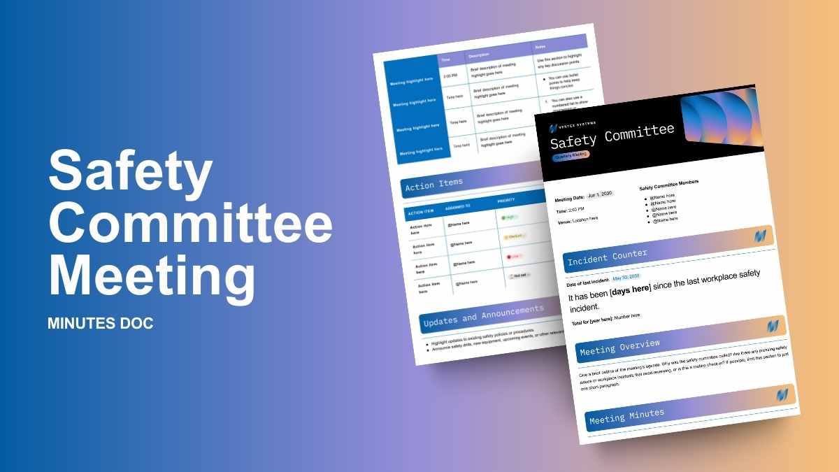 Template Notulen Rapat Komite K3 Gratis