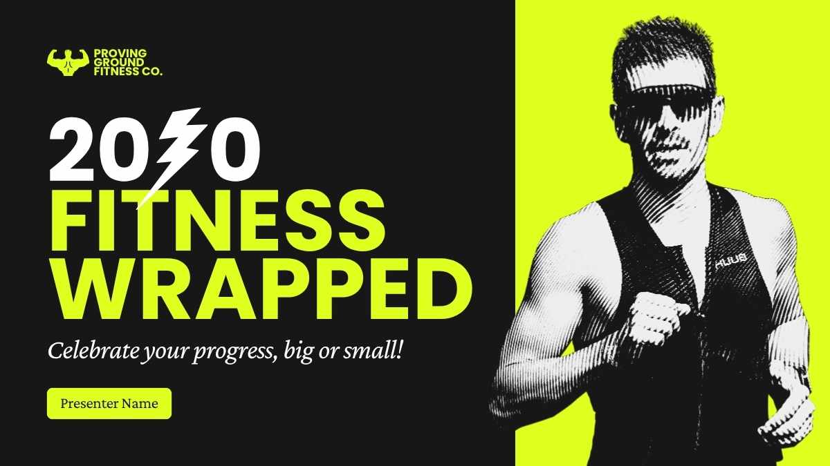 Template Presentasi Fitness Wrapped Gratis