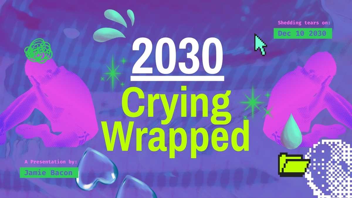 Crying Wrapped: template slide gratis untuk PPT & GSlides