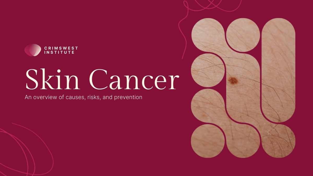 Template slide kanker kulit gratis untuk presentasi