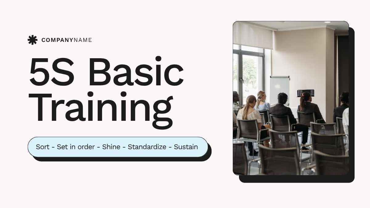 Template slide pelatihan 5S gratis