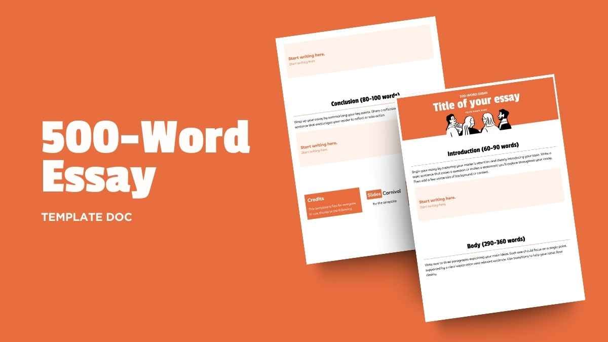 Template Esai 500 Kata Gratis untuk Word & Google Docs