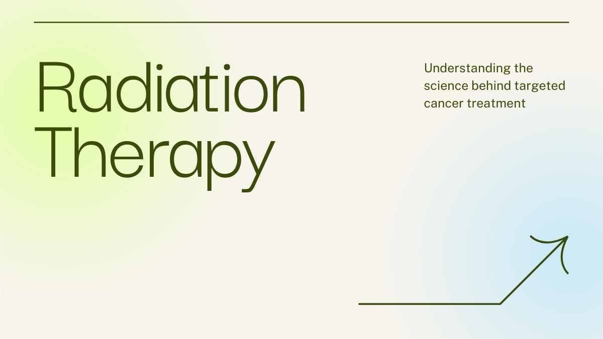 Terapi radiasi: template slide gratis untuk Canva