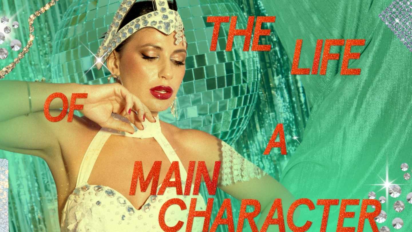 Template slide glitter estetik ala main character